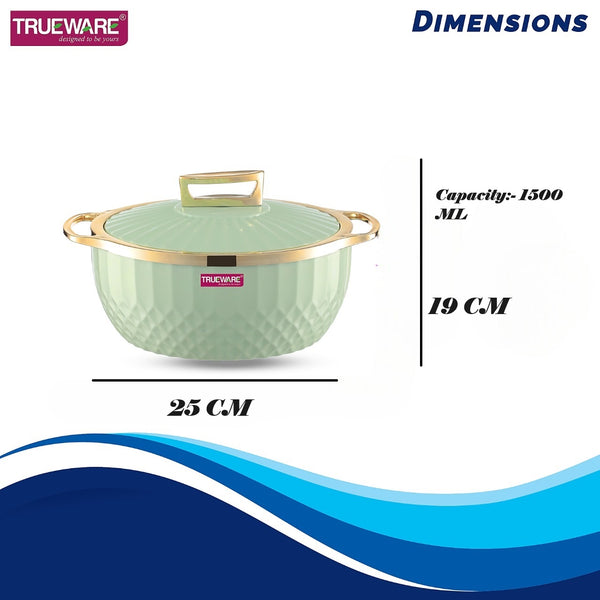 Krystal Casserole Inner Steel Casserole, 1500 Ml | Pu Insulated ...