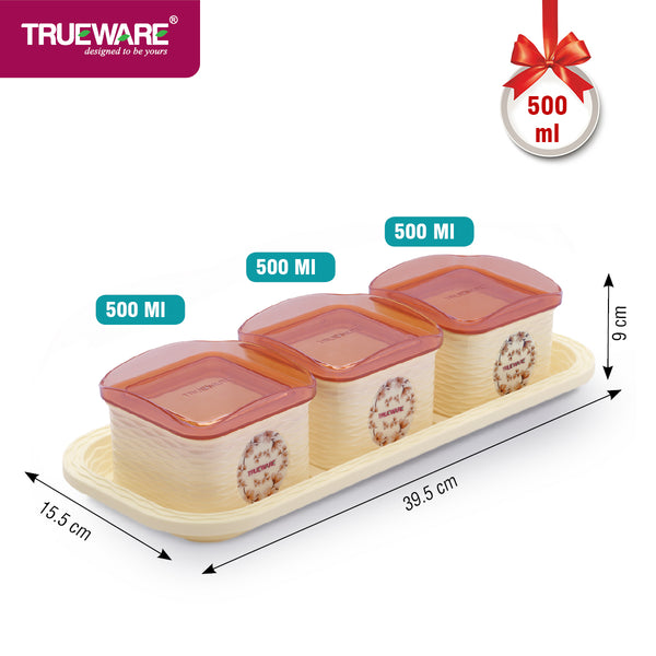 Dafodil 500 3Pcs With Tray Serving Set – Trueware India