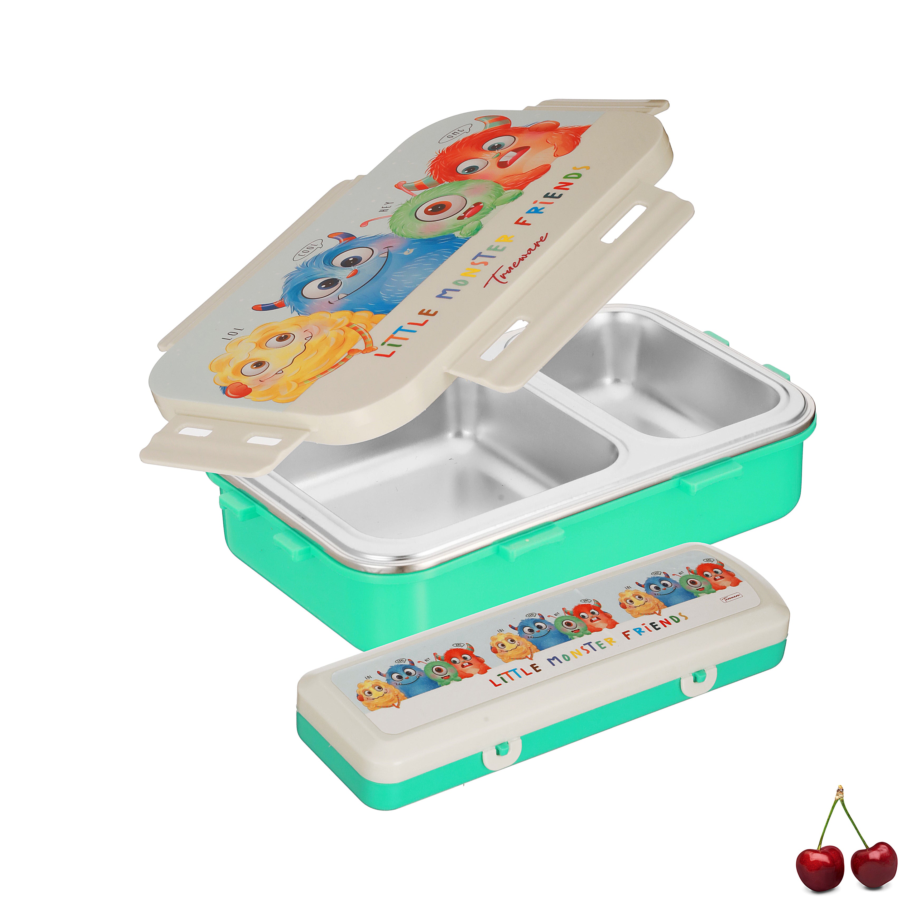 Trueware Pluto Lunch Box 2 Compartment Leak-Proof BPA Free Stainless S ...