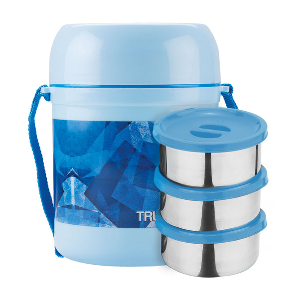 OFFICE 3 PLUS LUNCH BOX SS Container – Trueware India